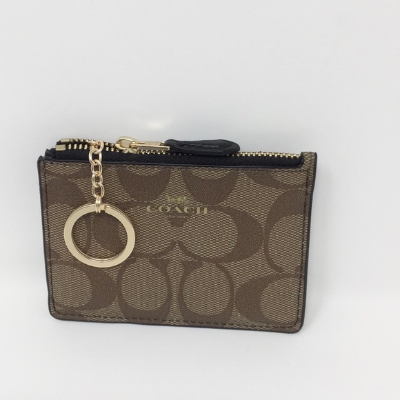 Coach | Accessories | Coach Mini Skinny Id Key Ring Coin Case F617 ...